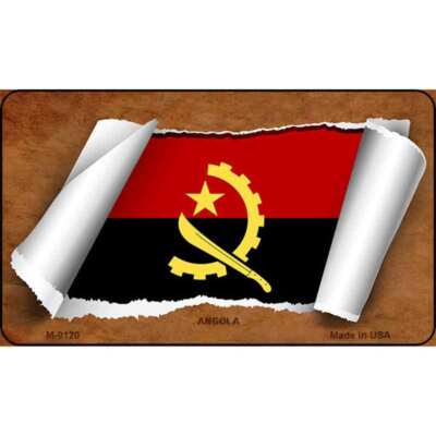 Angola Flag Scroll Novelty Metal Magnet M-9120 | eBay