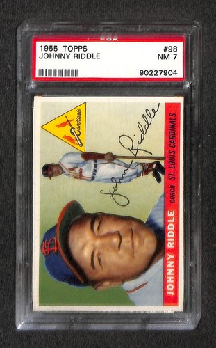 1955 Topps #98 Johnny Riddle PSA 7 NM 90227904 | eBay
