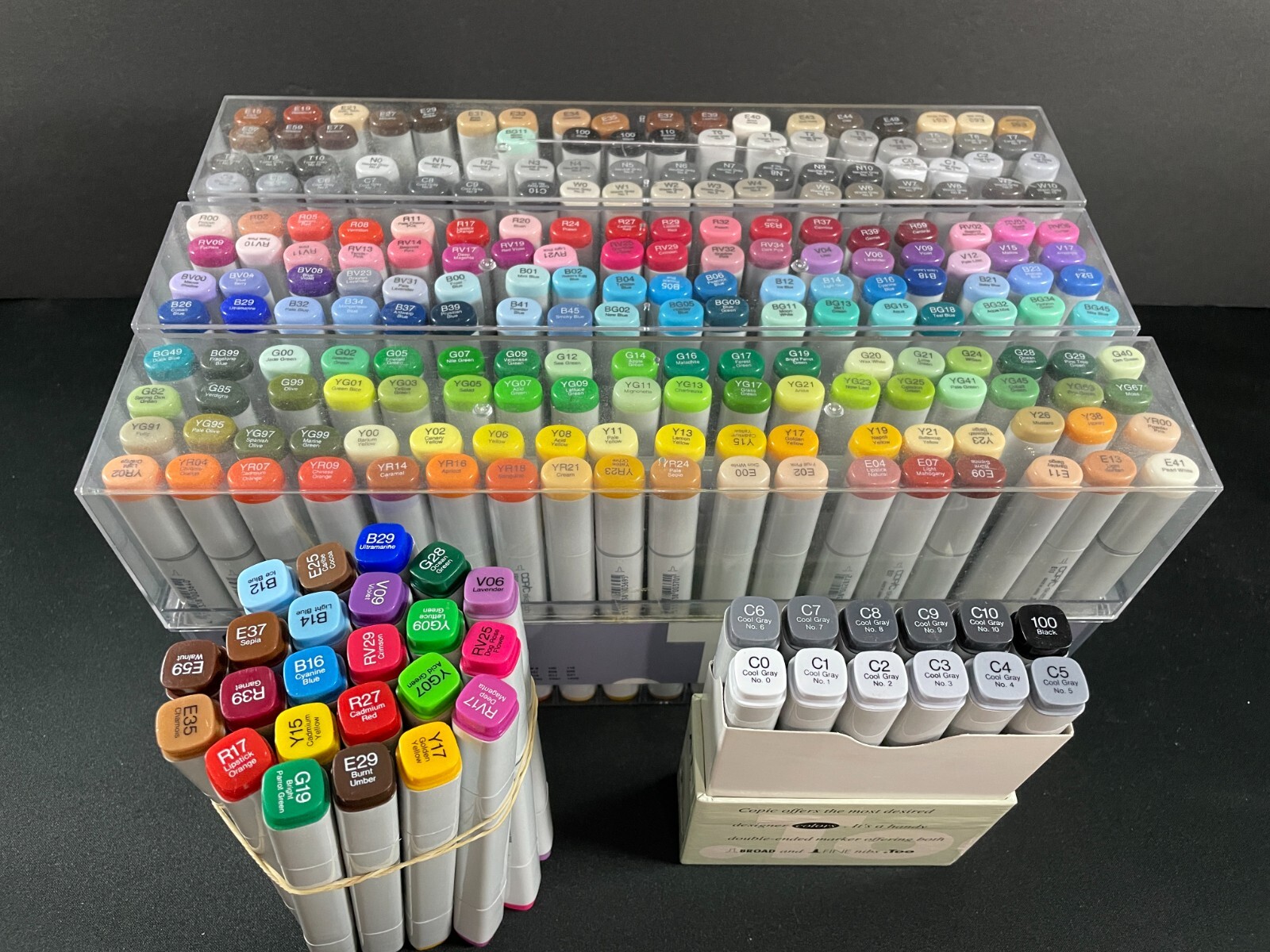 HUGE Copic Sketch Too Double Sided Markers Lot of 242 | eBay