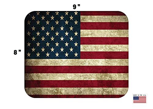 Patriotic Rustic Tattered Flag Mouse Pad Mat Mousepad for Laptop PC ...