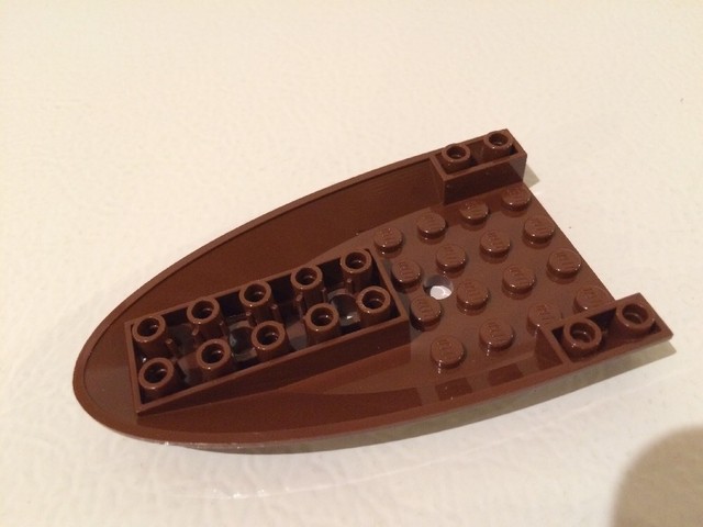 LEGO Black Aircraft Fuselage Curved Forward 6x10 Bottom 87611 for sale ...