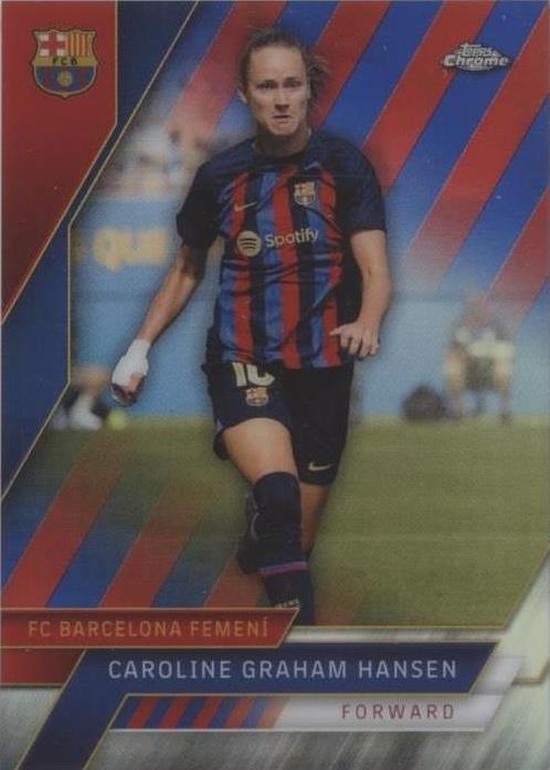 2022-23 Topps Chrome FC Barcelona - Caroline Graham Hansen #54 Blue ...