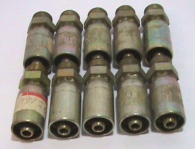 10 each Goodyear 6 Hydraulic Hose Field Crimp Fittings | eBay