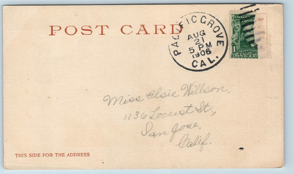 Postcard CA Monterey California Midway Point 1899 View Detroit ...