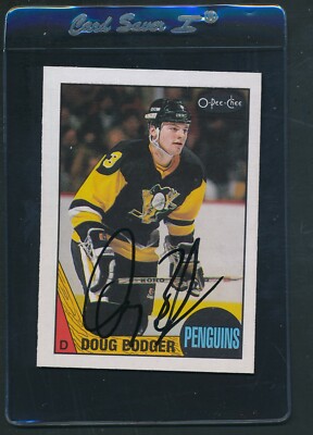 1987/88 O-Pee-Chee #125 Doug Bodger Penguins Signed Auto *C1049 | eBay