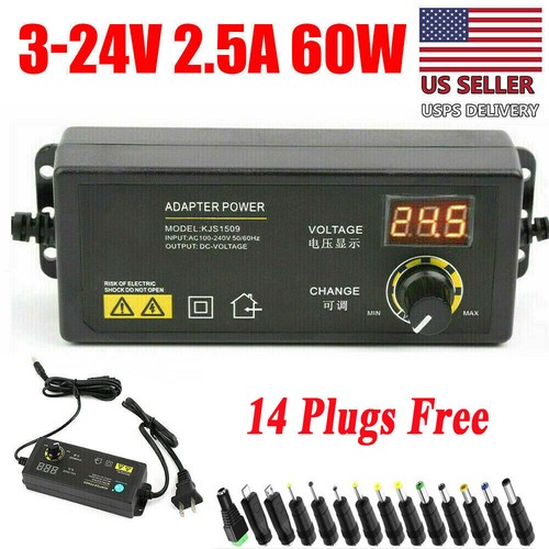 Adjustable power supplies Voltage 3 to 24V AC/DC Switch Power Supply ...