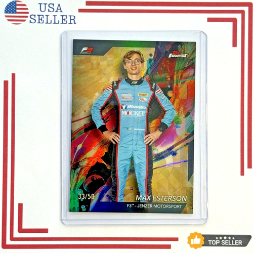2024 Topps Finest Formula 1 F1 #59 MAX ESTERSON Gold Refractor /50 F3 ...