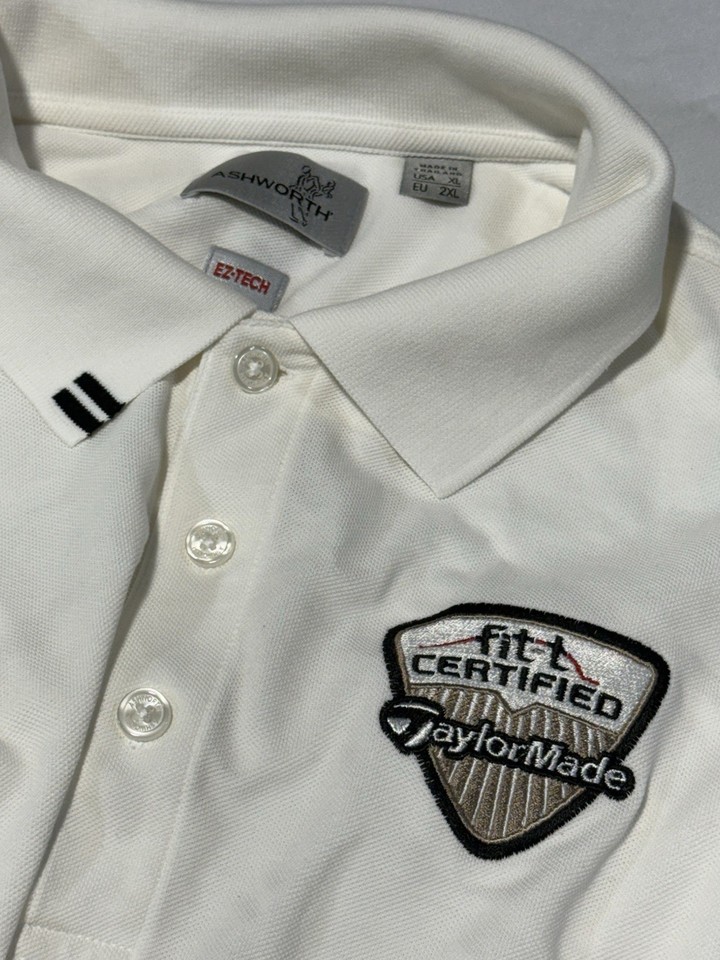 Taylormade Fit-T Certified Ashworth Polo Shirt Mens Golf TOUR ISSUE XXL ...