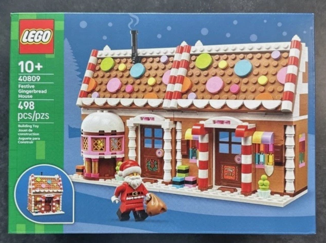 Lego 40809 Festive Gingerbread House Santa Christmas 498 pcs Sealed ...