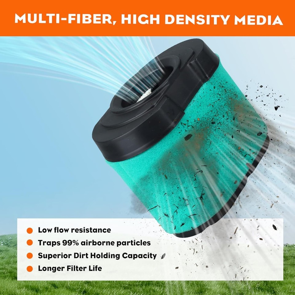 2PCS Air Filter For Briggs & Stratton 792105 276890 MIU11515 MIU11517 ...
