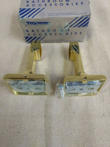 Vintage Taymor Bathroom Accessories 05-RPB9400P Towel Bar Posts Polished Brass | eBay