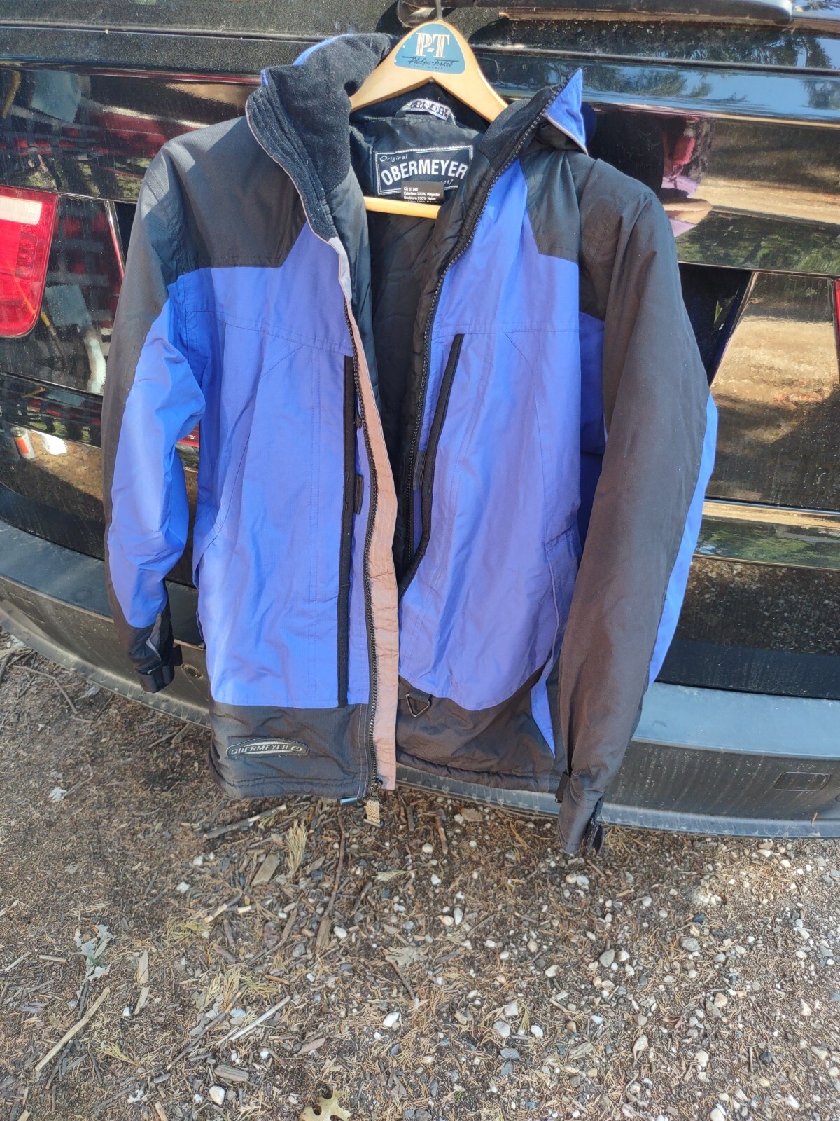 Obermeyer ski jacket Juniors Sz 14 black purple womens | eBay