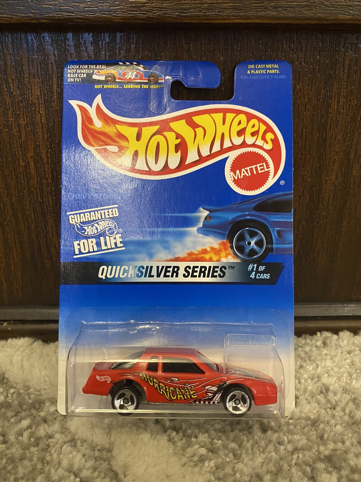 1996 HOT WHEELS QUICKSILVER SERIES COLLECTOR #545 CHEVY STOCKER CAR # 1 ...