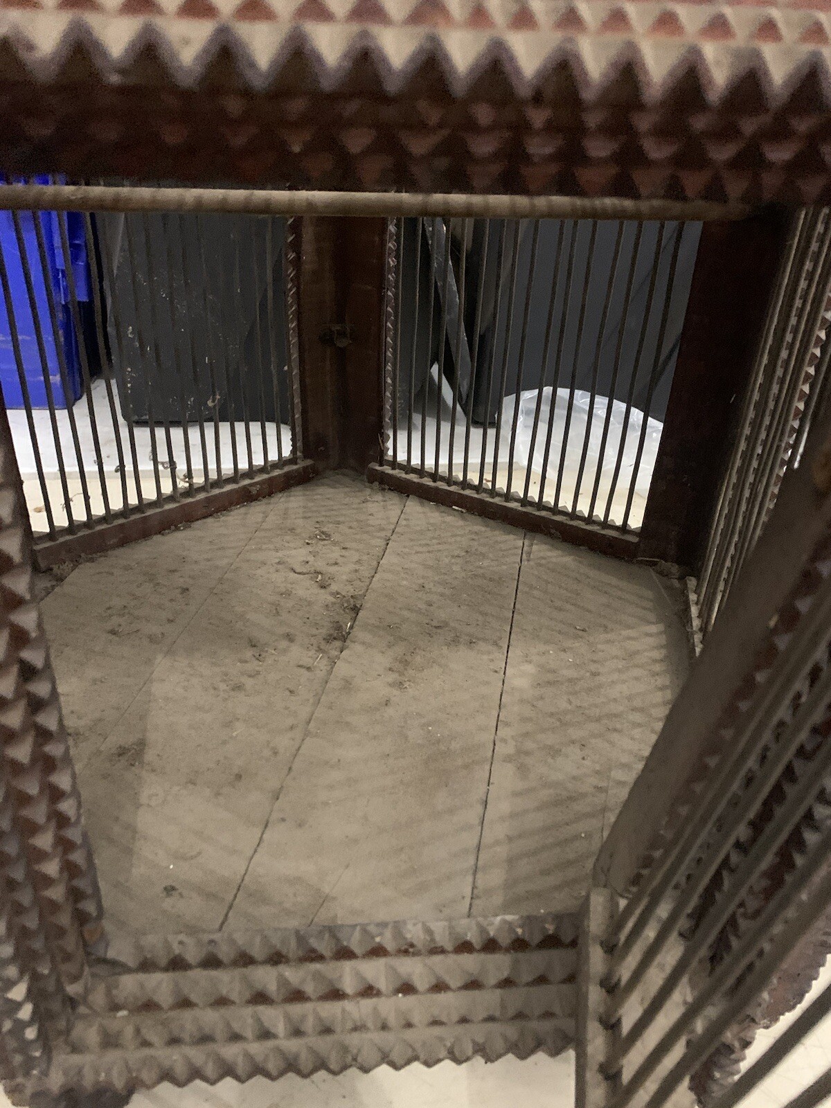 VINTAGE Tramp Art Hand Made Bird Cage | eBay