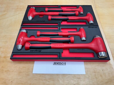 Snap-on Tools NEW RED 6pc Soft Grip DeadBlow Steel Face Hammer Master ...