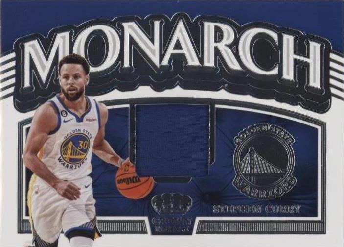 2022-23 Panini Crown Royale - Monarch Memorabilia Stephen Curry #MM-SCY ...