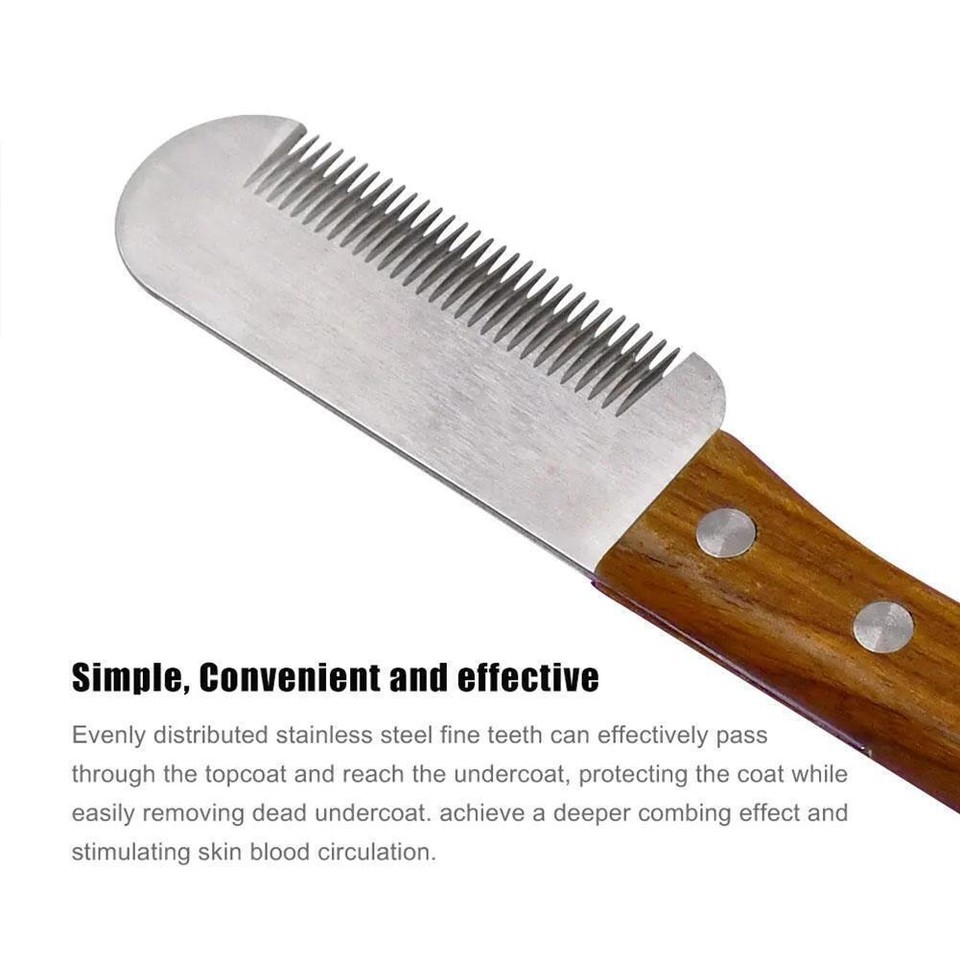Pet Stripping Comb Cat Dog Grooming Cut & Trim Fine Hot U2G0 Medium ...