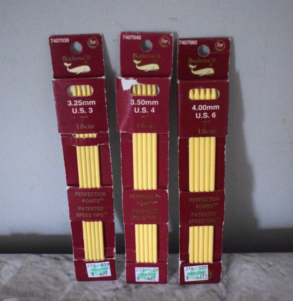 Lot of Acryllic Knitting Needles Susan Bates Crystalites Balene Boye ...