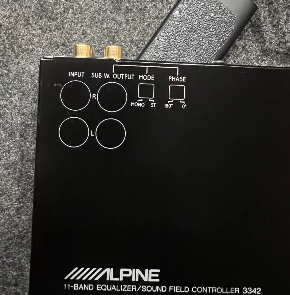 Alpine 3342 11 Band Equalizer Sound Field Controller BBE | eBay