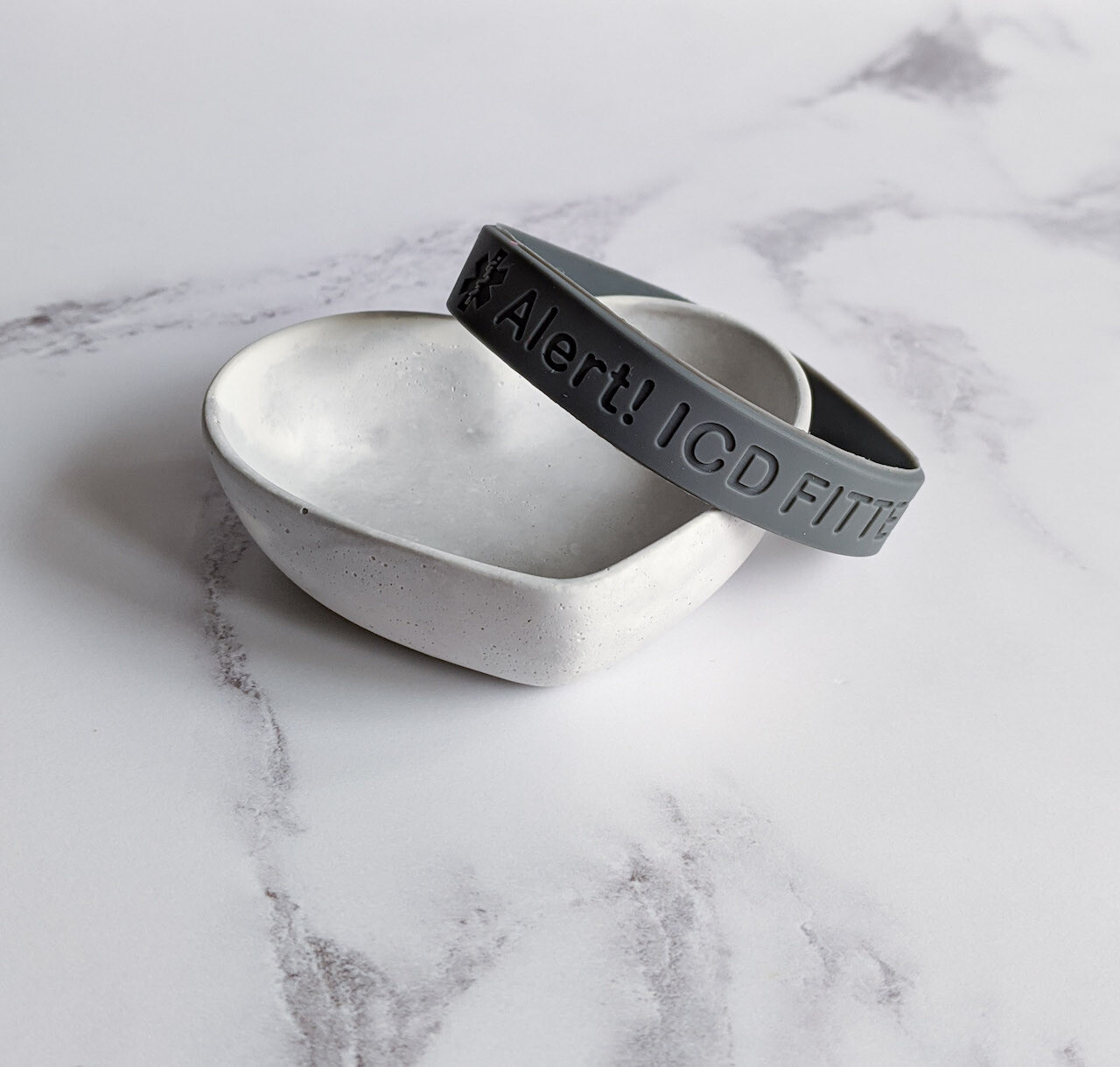 (X1) Alert ICD Fitted Wristband Medical Alert Silicone Wristband ...