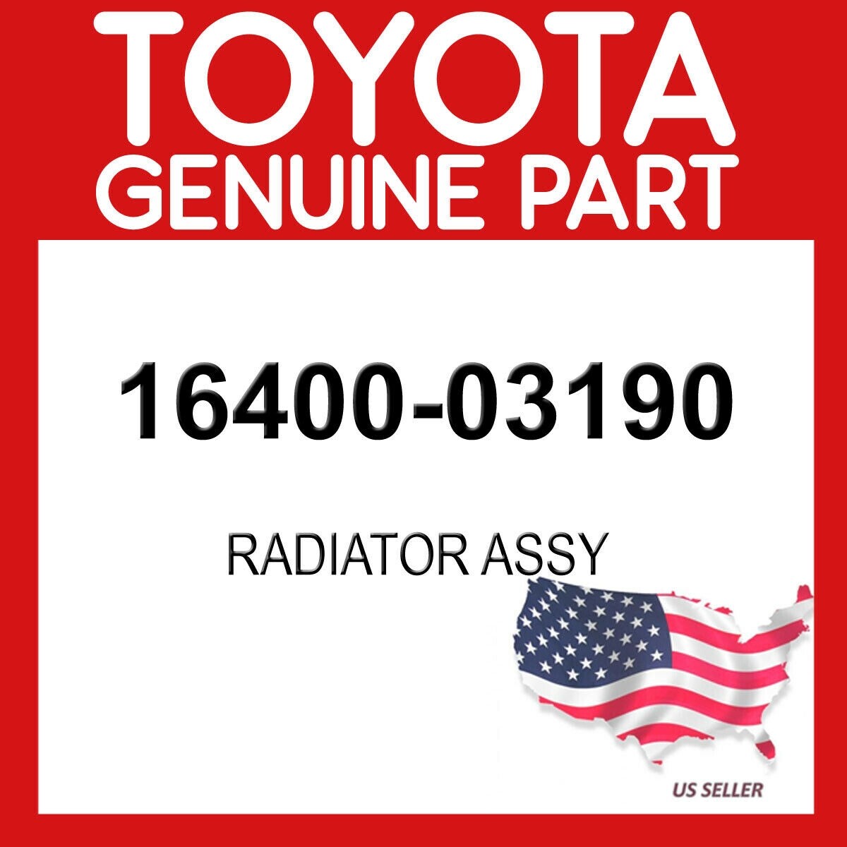 Toyota Genuine 16400-03190 Radiator Assy 1640003190 OEM | eBay