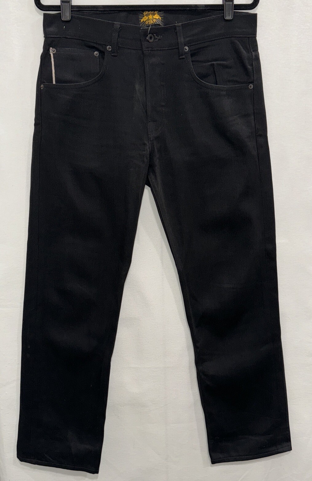 Brave Star Selvage Denim Black True Straight Jeans (B… - Gem