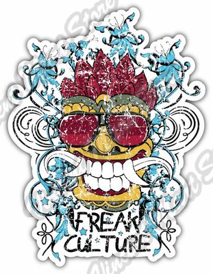Freak Culture Smile Smiling Gift Idea Car Bumper Vinyl Sticker Decal 4 ...