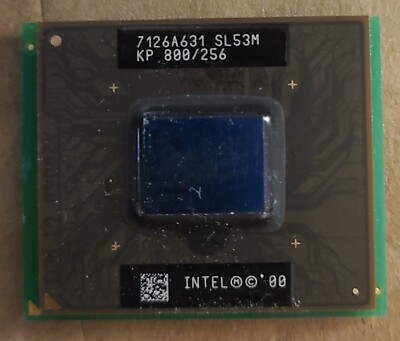 Vintage Intel Mobile Pentium III SL53M 800 MHz 256KB Cache CPU ...