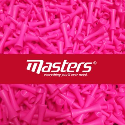 MASTERS PINK PLASTIC GOLF CASTLE TEES / 57MM 2.25" DRIVER HEIGHT ...