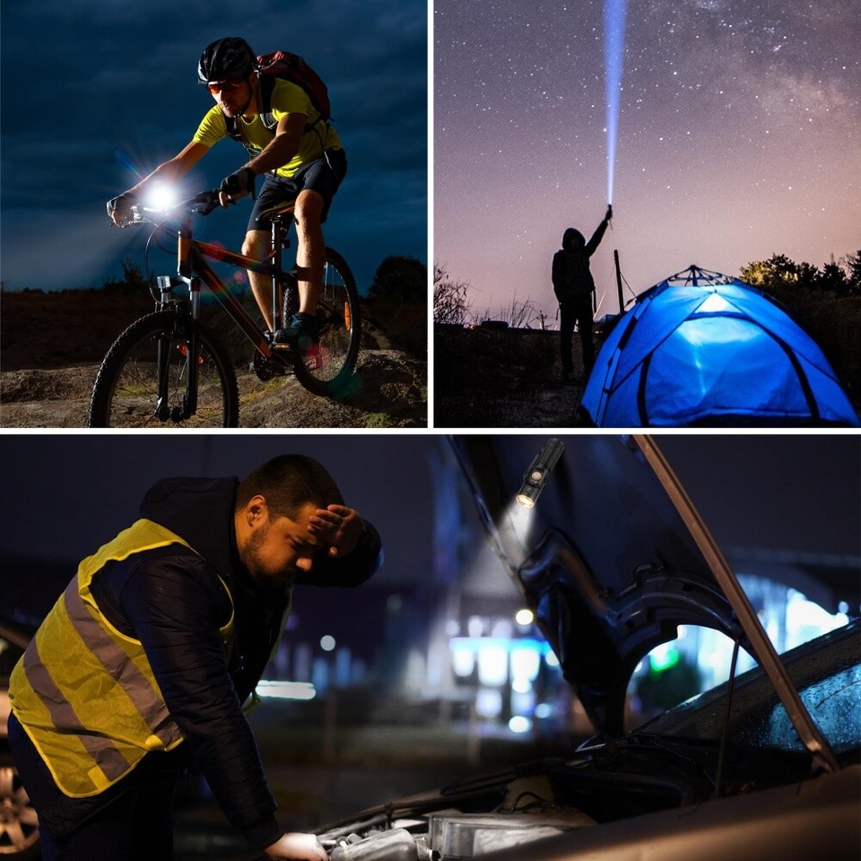 EverBrite 600 Lumens Rechargeable Tactical Flashlight Pocket Pen Light ...