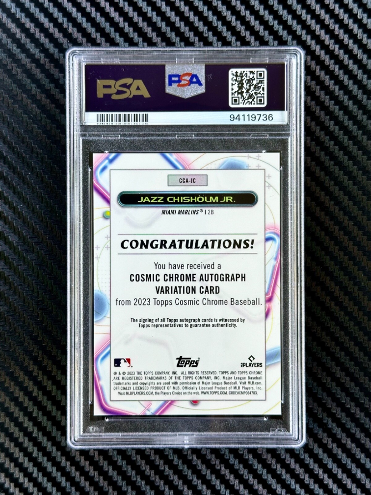 2023 Topps Cosmic Chrome - Autographs #CCA-JC Jazz Chisholm (AU) for ...