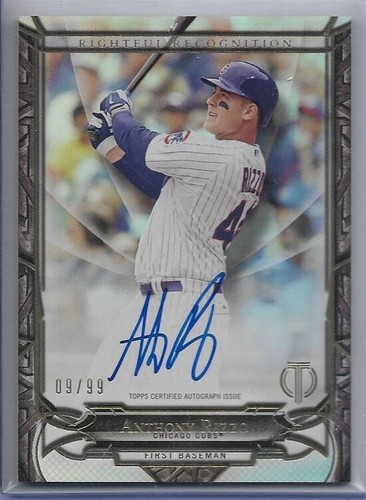2016 TOPPS TRIBUTE ANTHONY RIZZO AUTOGRAPH AUTO #D/99 CHICAGO CUBS | eBay