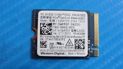 Dell 3560 WD NVMe 256GB SSD Solid State Drive WR90F SDBPTPZ-256G-1012 ...