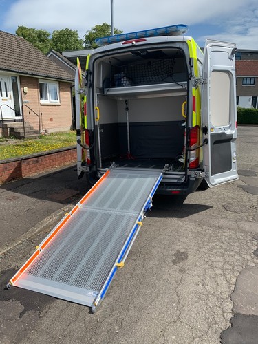 Transport Ambulance Ramp,Fixed Alum Tight Mesh Ramp (2.5m x 90cm Wide ...
