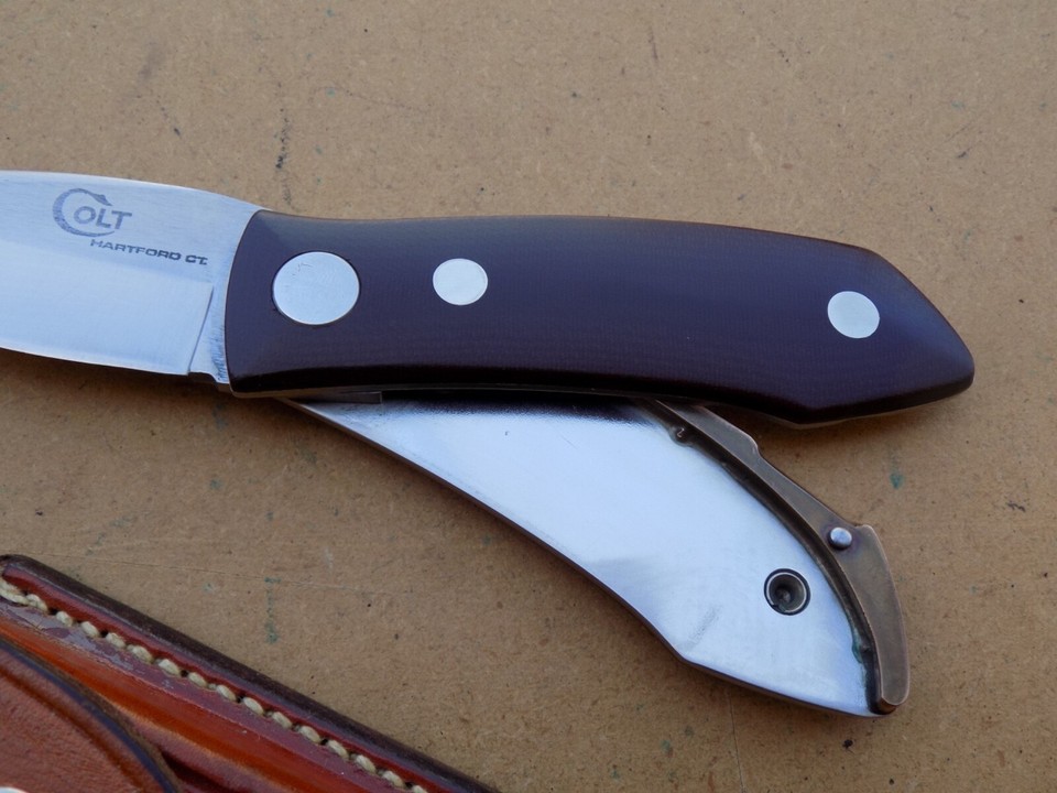 Vintage Colt Barry Wood Folding Knife | eBay