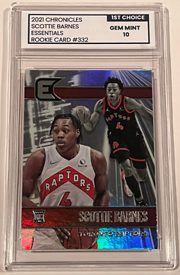 2021 CHRONICLES SCOTTIE BARNES ESSENTIALS ROOKIE 1st Choice Gem Mint ...