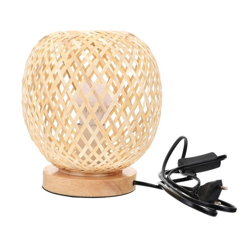 Lampe De Bureau En Bambou Table Style Japonais Chevet Domestique | eBay