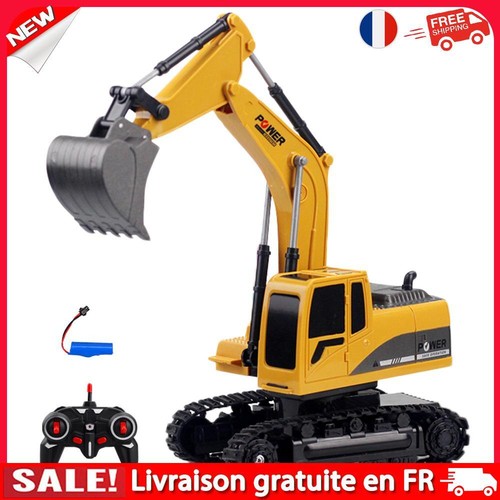 fr 1/24 6CH Diecast Remote Control Digger Excavator RC Construction ...