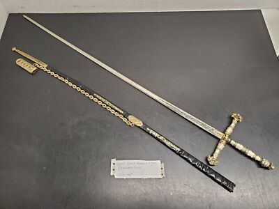 VTG ROBERT SWORD SPAIN ORNATE FRATERNAL RAPIER FANCY SCABBARD SHEATH ...