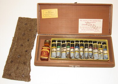 Devoe Artist Case No. 9 Oil Color Outfit Vintage Wood Box | eBay