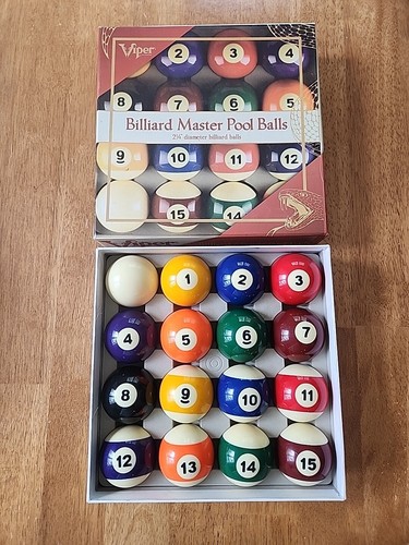Viper Billiards Master Pool Table Ball Set 719265521983| eBay