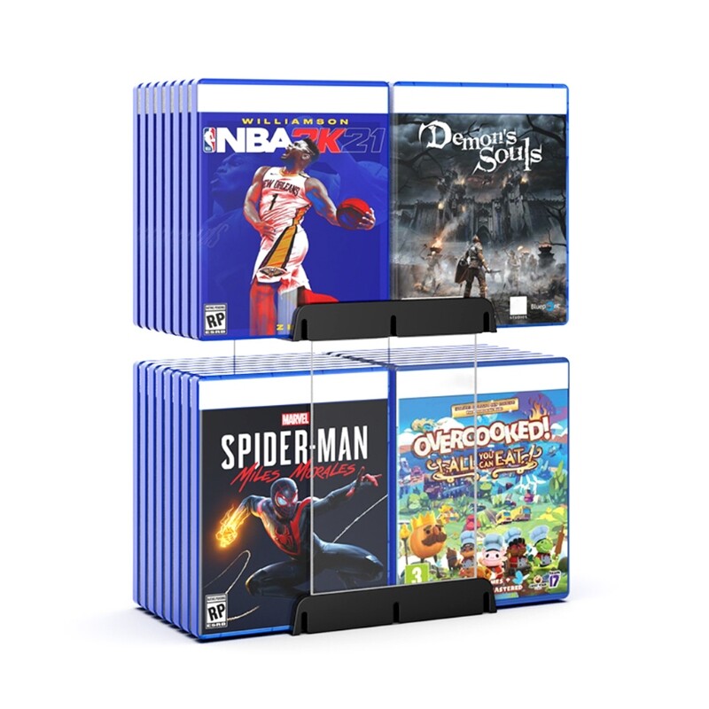 Multifunctional 32 Pcs Games Disk Storage Rack Game Discs Tower Cards ...