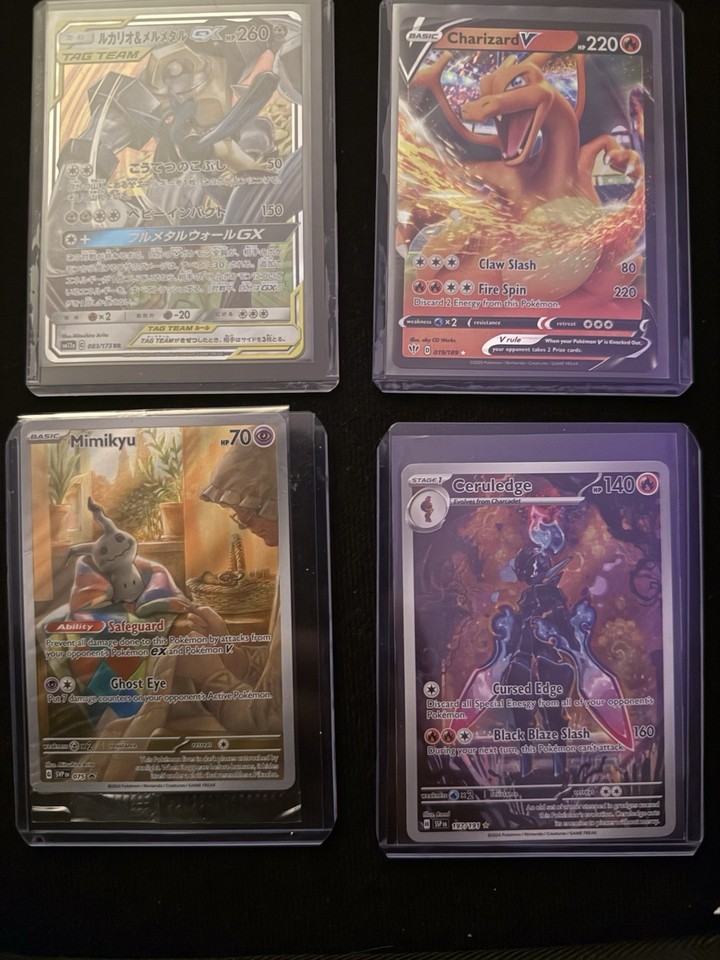 Pokémon TCG All Near Mint Bundle Deal Charizard, Ceruledge, Tag Team ...