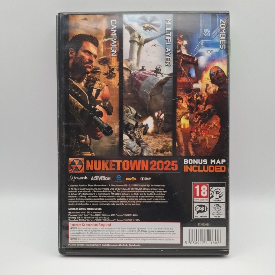 Call of Duty Black Ops II 2 PC Video Game | eBay UK