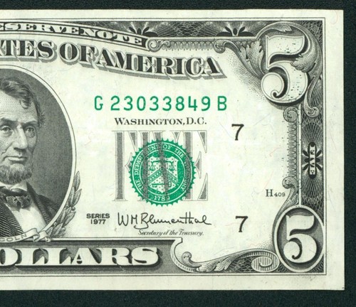 $5 1977 FEDERAL RESERVE NOTE ** PAPER CURRENCY AUCTIONS | eBay