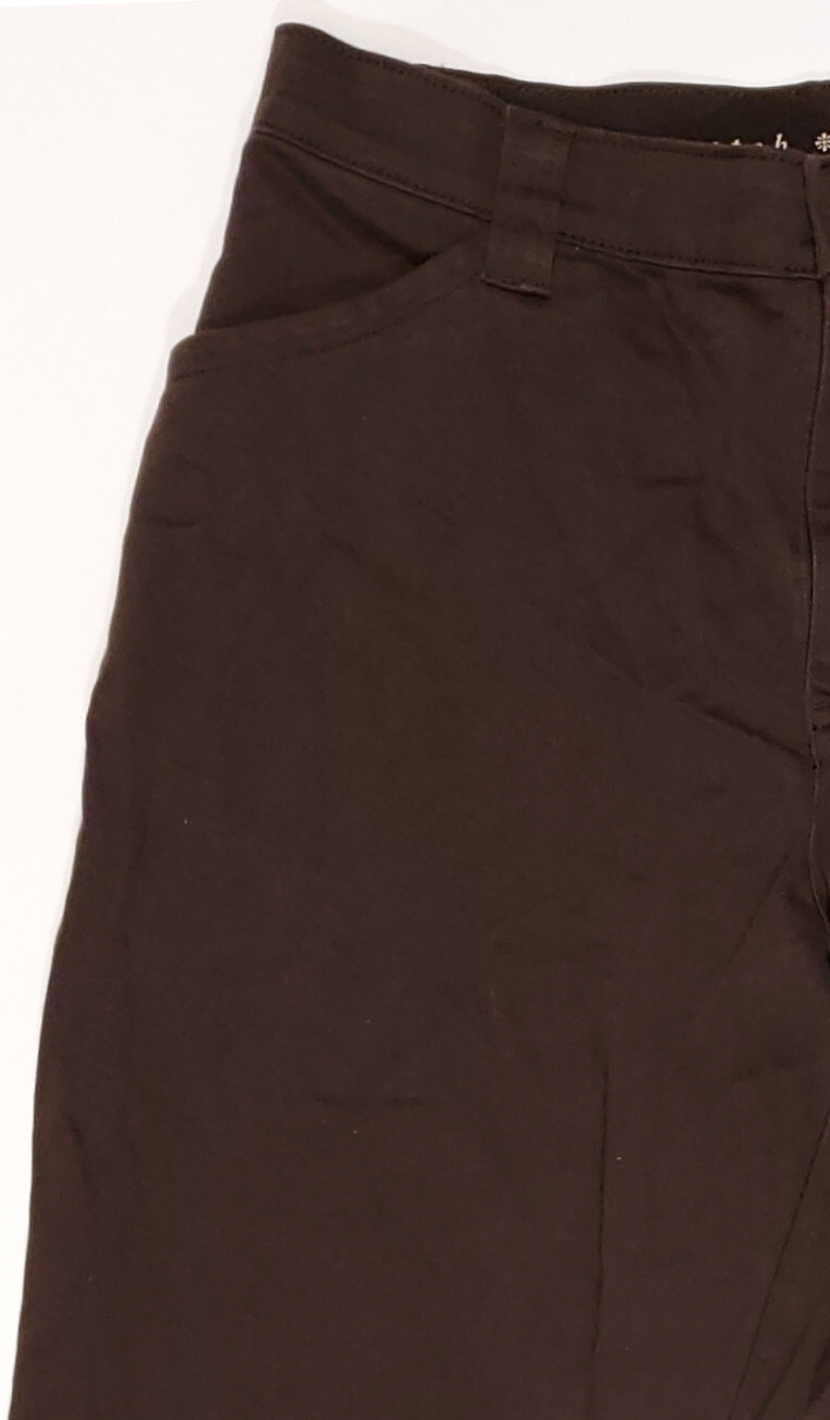 Lee Womans Pants Stretch Brown Size 8 Petite | eBay