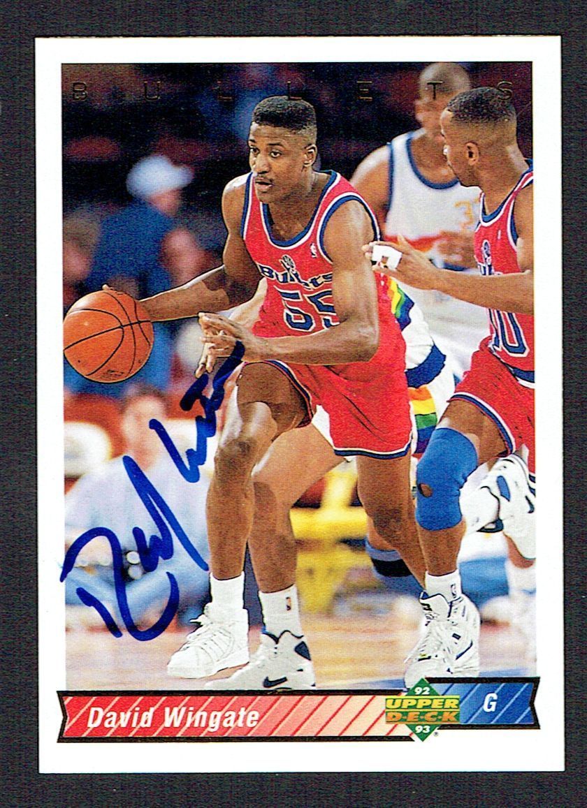 David Wingate #303 signed autograph 1992-93 Upper Deck Basketball ...