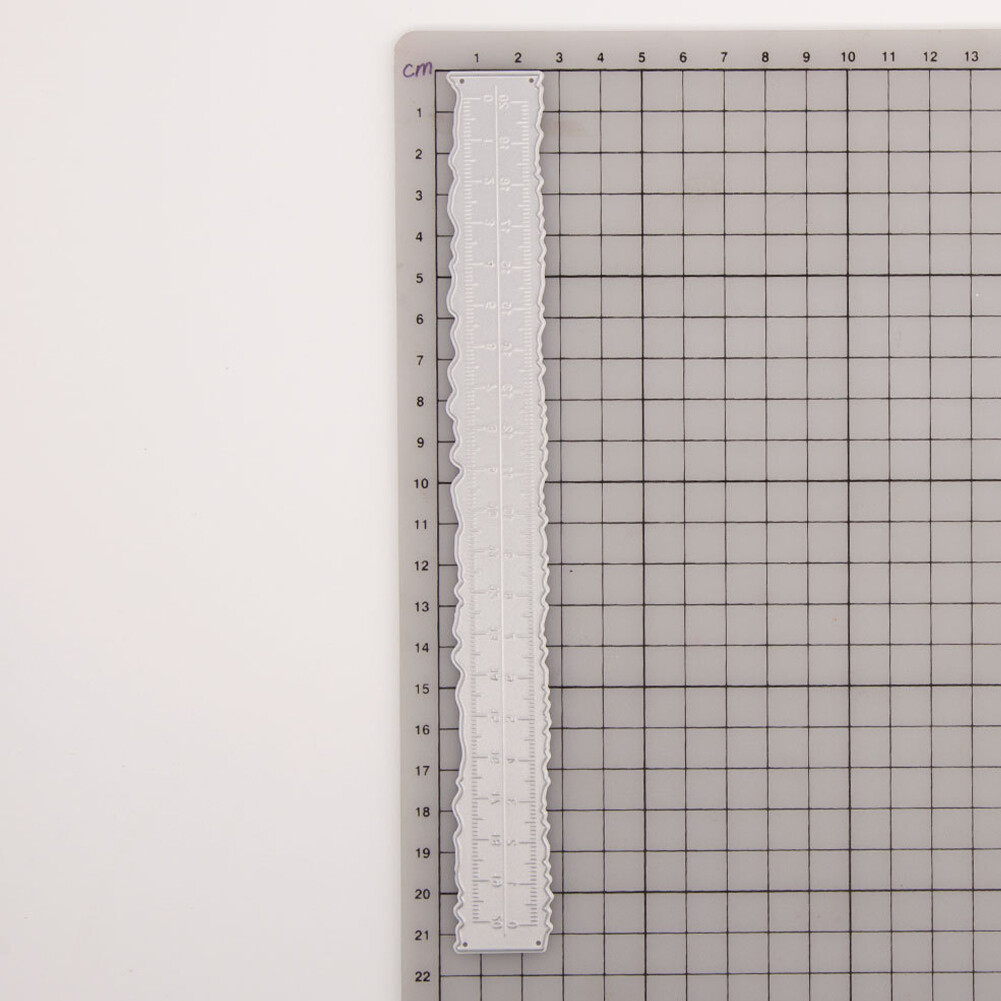 2pcs School Drawing Irregular Edge Ruler Scrapbooking Carbon Steel For ...