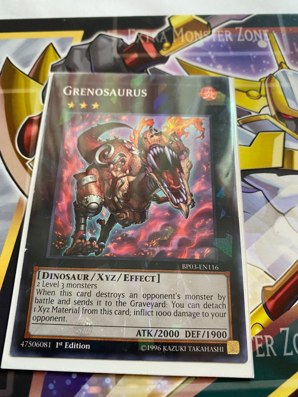 Yugioh! Grenosaurus - BP01-EN026 - Rare - 1st Edition Near Mint ...