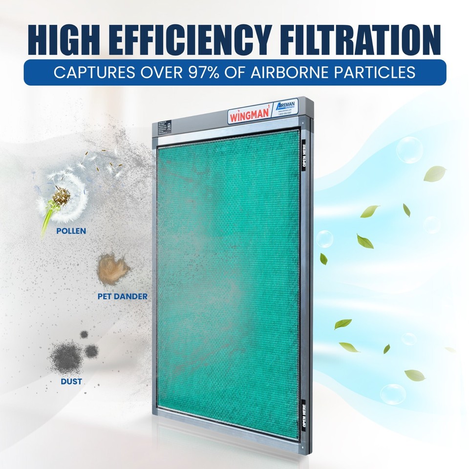Electronic AC Furnace Air Filter With Year Supply of Pads - Homeowner ...